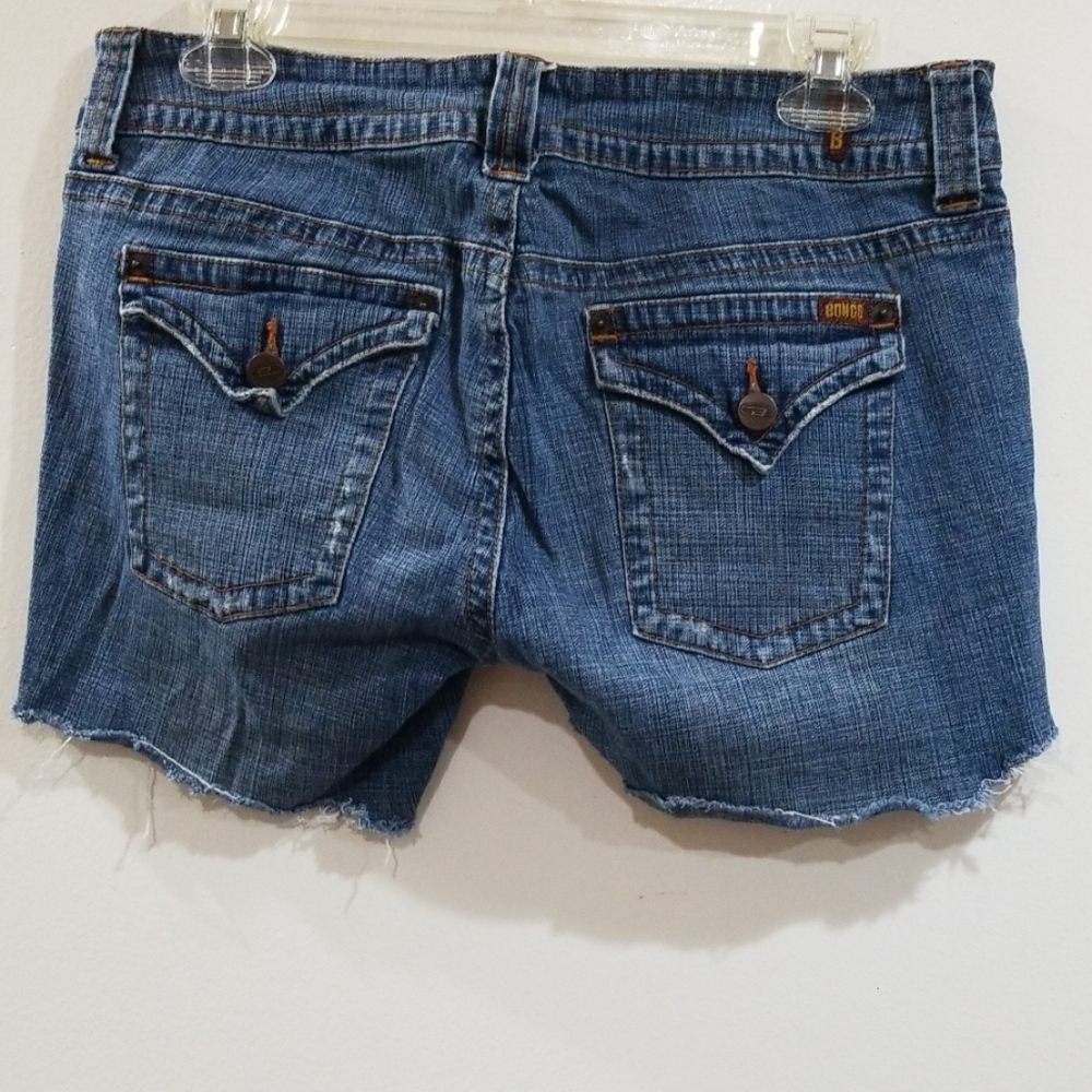 Bongo Blue Denim Cut Off Jean Shorts - Gem